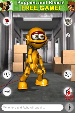 Обзор программы Talking Roby the Robot для iOS