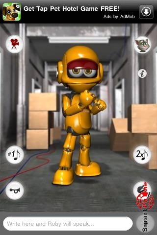 Обзор программы Talking Roby the Robot для iOS